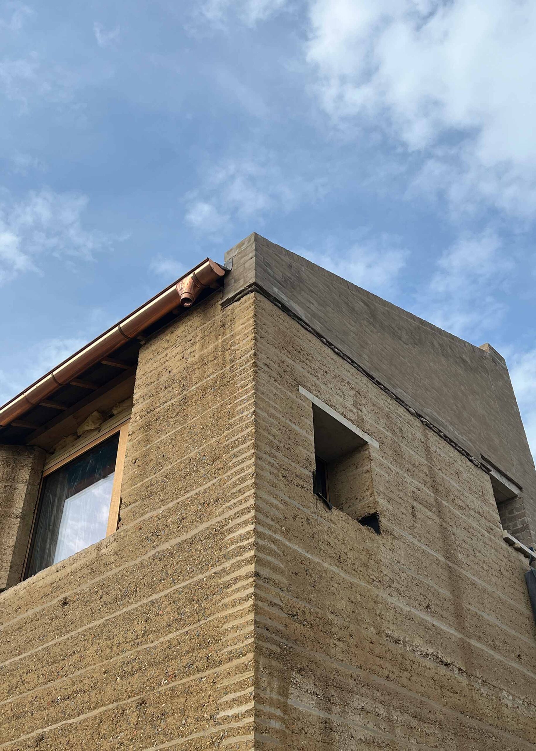 On site at the Rammed Earth House — Tuckey Design Studio