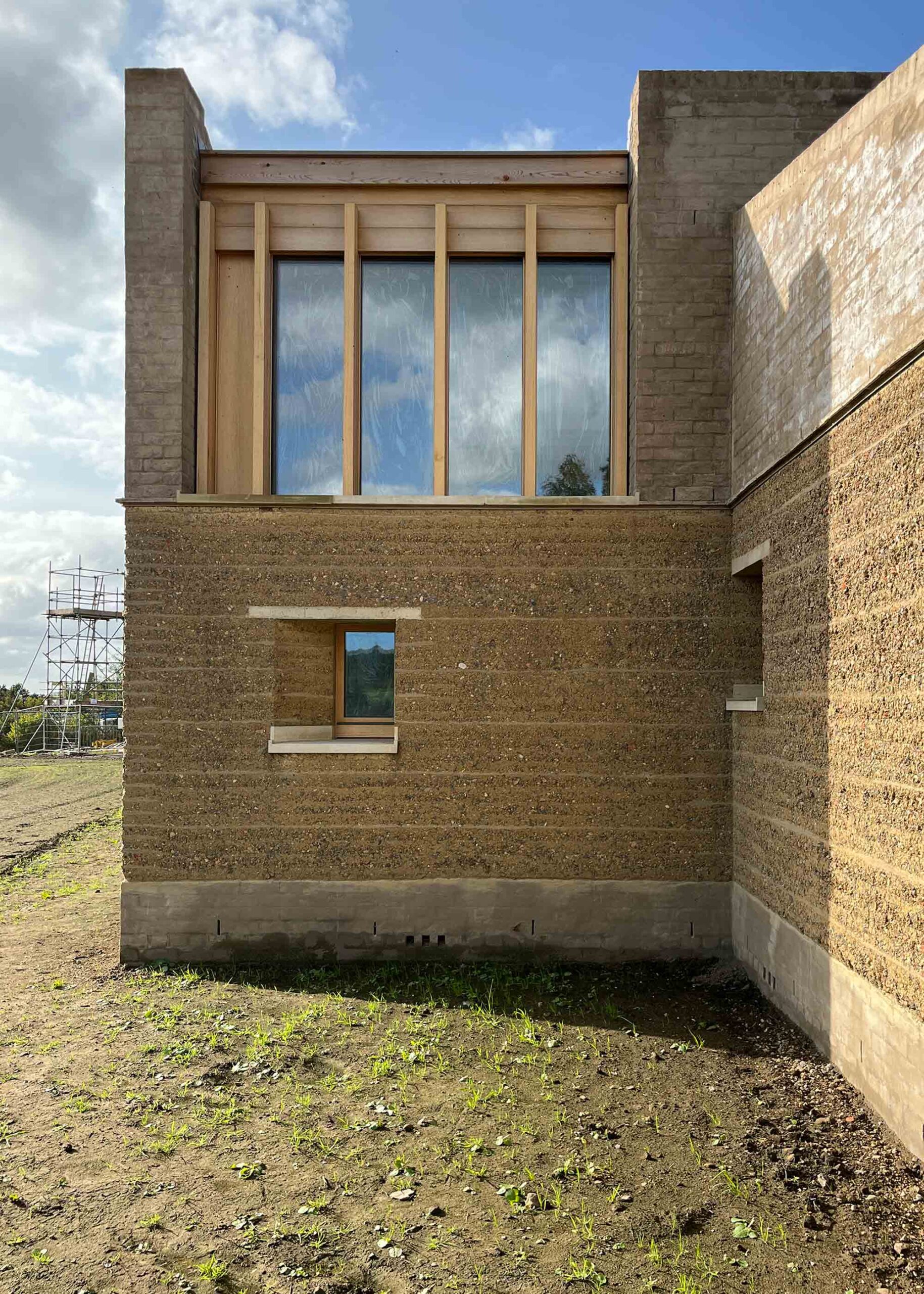 On site at the Rammed Earth House — Tuckey Design Studio